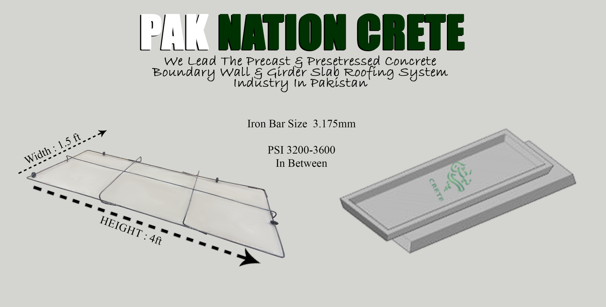 Concrete Precast Girder Slab Roofing System - Pak Nation Crete